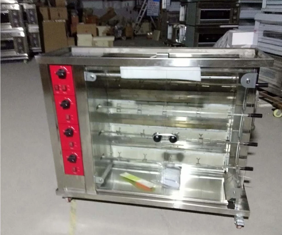 Commercial Gas Chicken Rotisserie Equipment - High Productivity