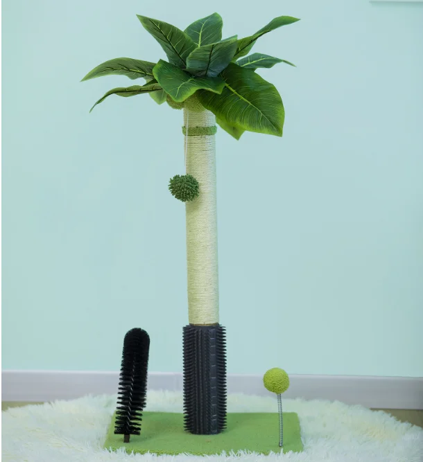 Indoor Cat Scratch Tree With Premium Sisal Rope Cute Coconut Tree ...