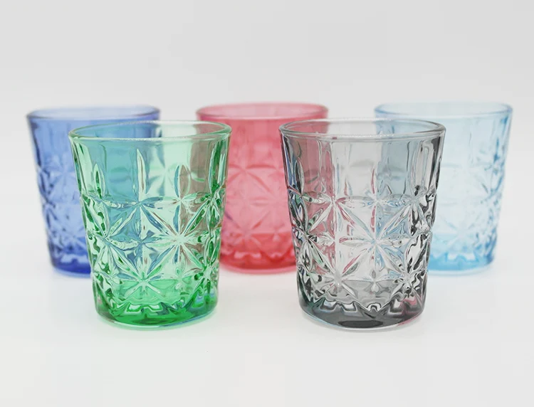 4pcs Classic Colored 2oz Shot Glasses With Wood Tray Custom Color and ...