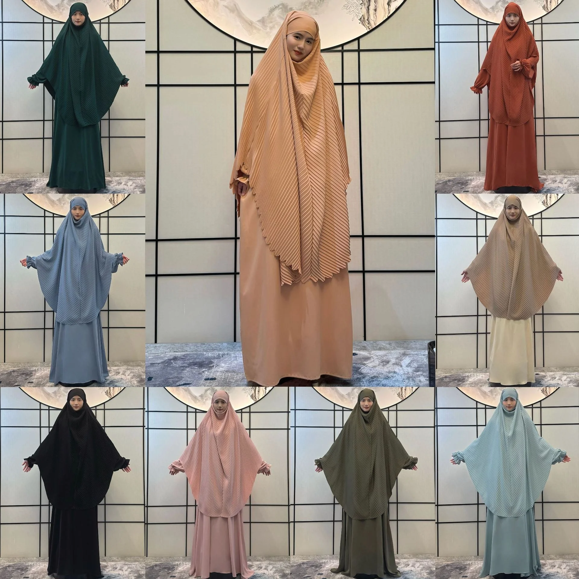 Elegant Cross-Border Abaya Long Dress for Women
