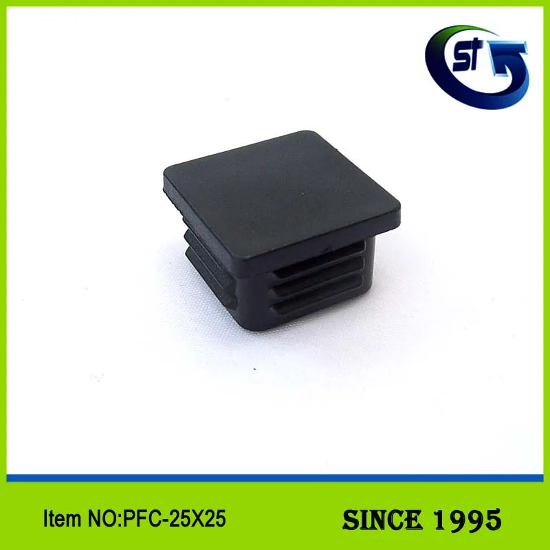 16 to 100mm Rectangular Pipe Plastic End Cap for Steel Tube PFC-25*25