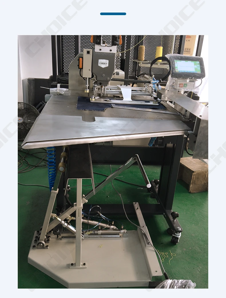 GC1010MJ-ASN Single Needle Full Automatic Jeans Placket Setting Sewing ...