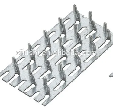 Galvanized Truss Connector Plates 1"x4" Pronged Truss Plate Flat ...