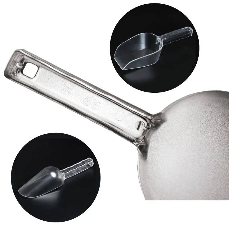 Plastic Ps Clear Acrylic Ice Shovel Scoop for Bar Ktv Hotel Party ...