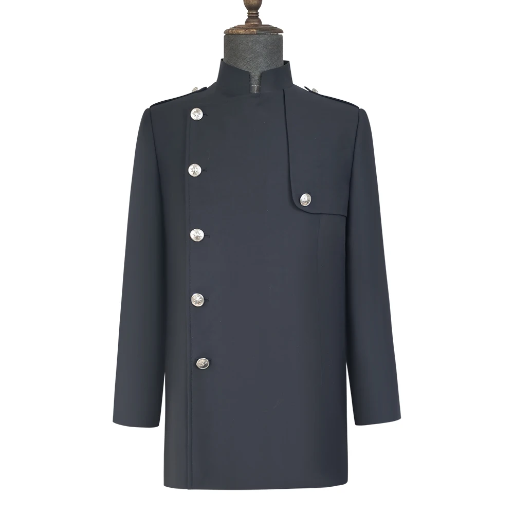 Custom Security Guard Duty Uniform Blazer Long-sleeved Jacket Royal ...