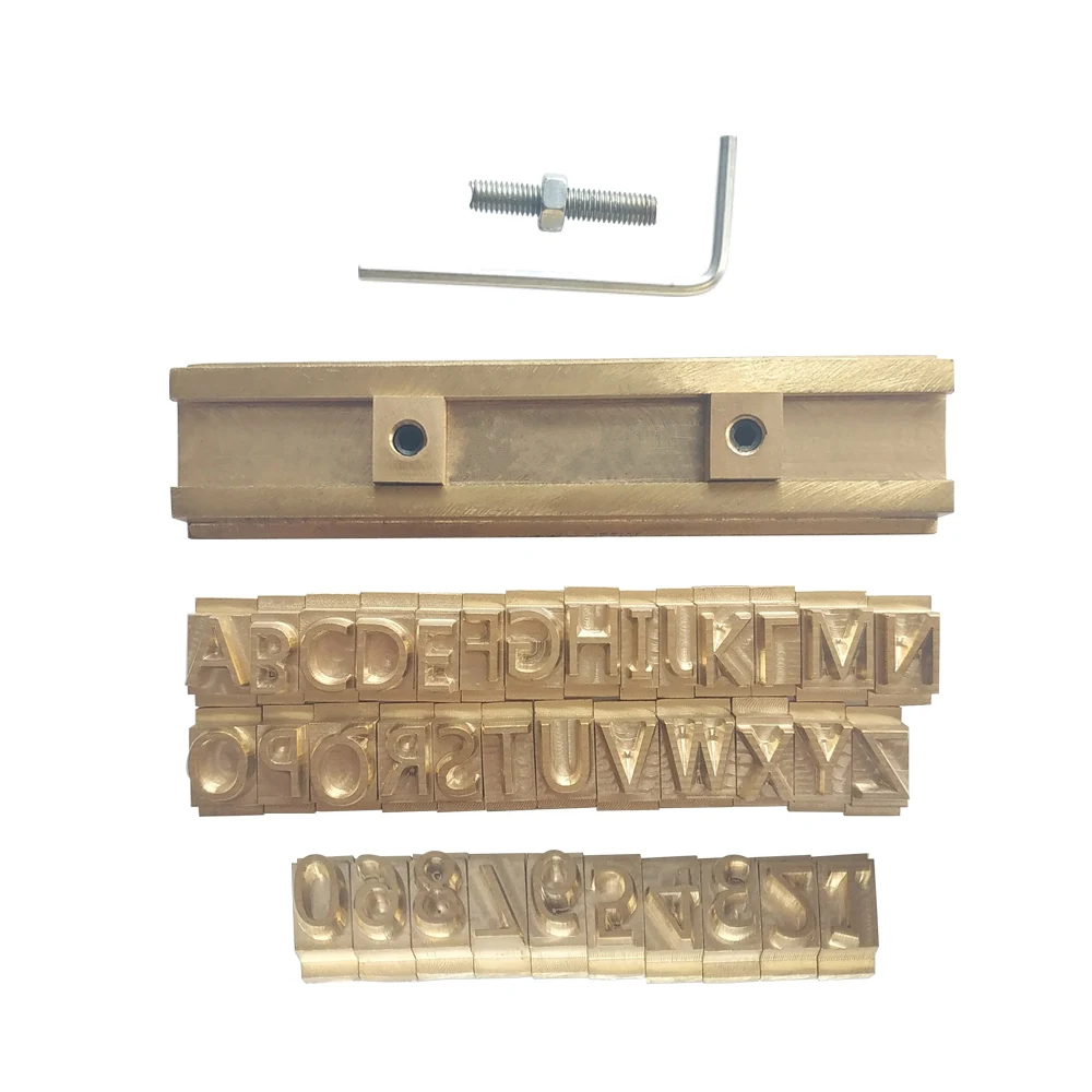 Brass Metal Stamping Tools Letters Set For Cake Leather Hot Stamp Mold ...