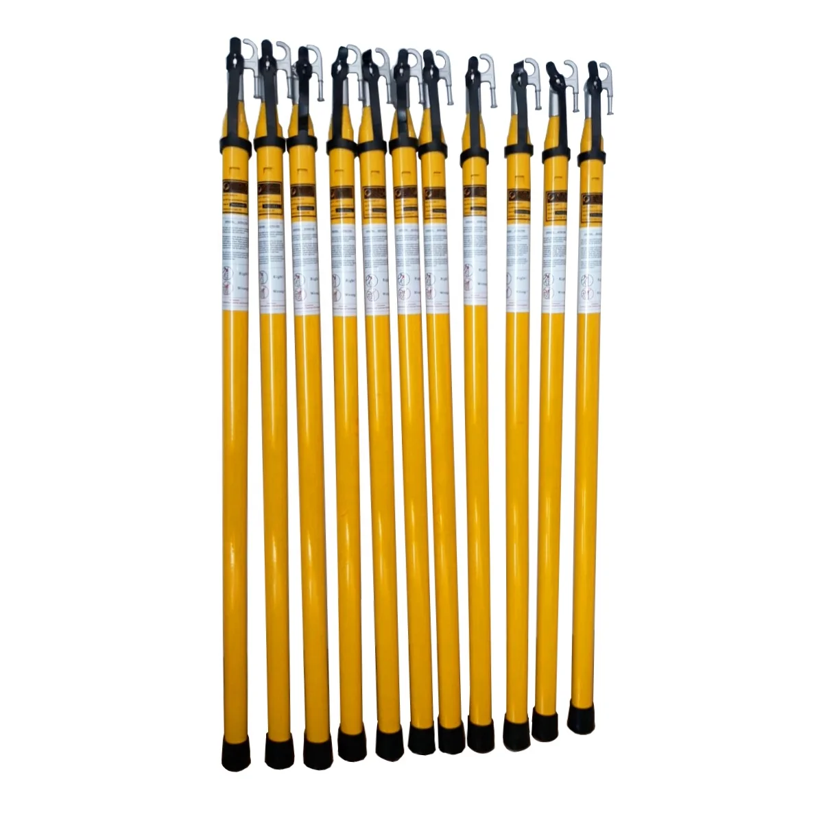 High Voltage Triangle Telescopic Fiberglass Hot Stick