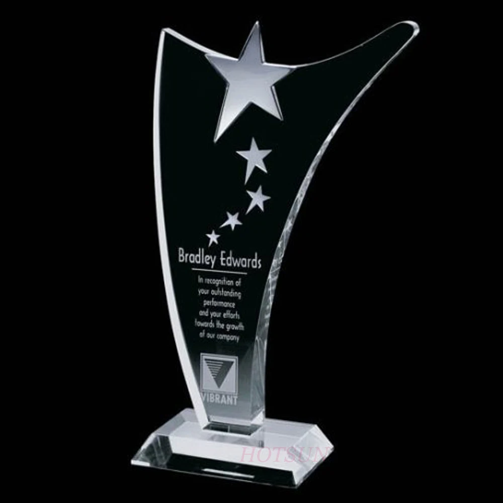 Custom Pmma Award Design Engraving Logo High Transparency Solid Colors ...
