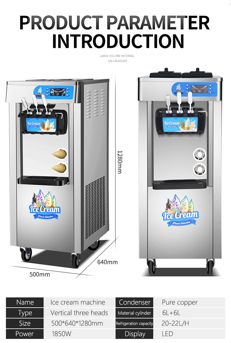 Big Capacity Digital Machine Make Ice Cream - Buy Big Capacity Ice ...
