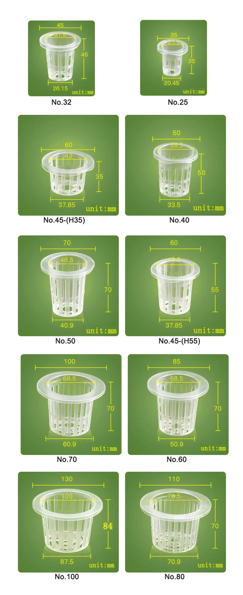Hydroponic Net Pots - Durable and Eco-Friendly Solutions