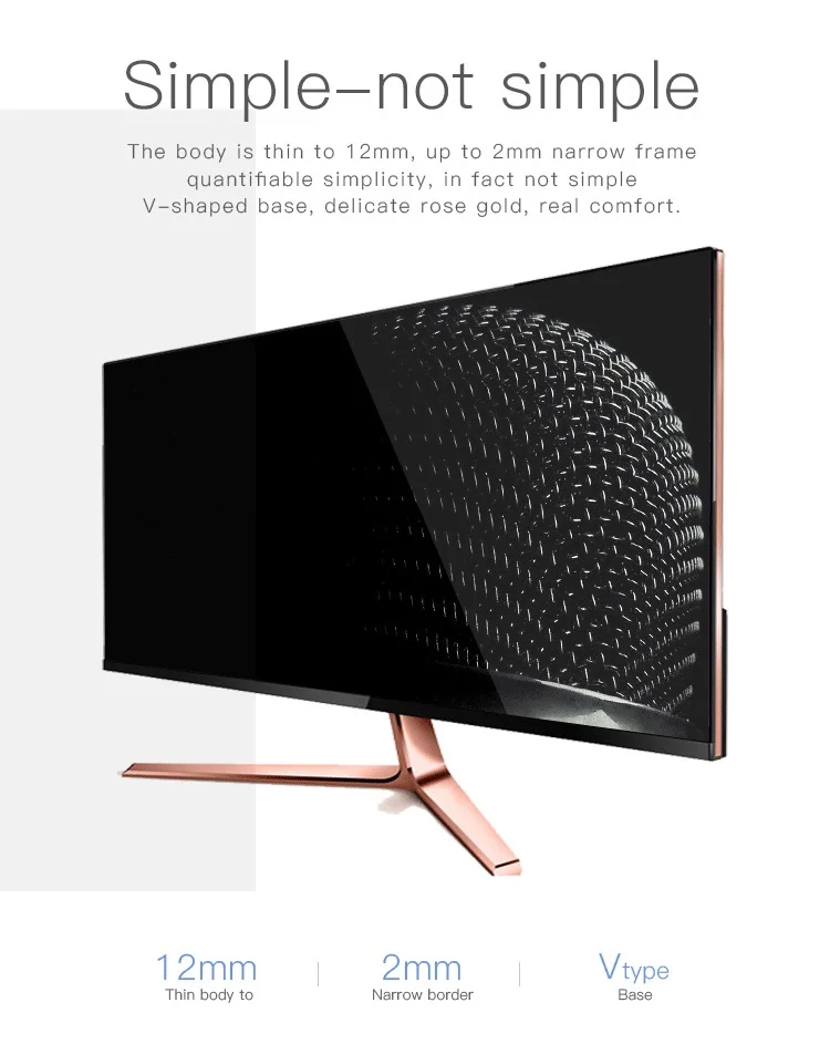 New Updated Super Thin 23.8 Inch Monitor 1080p Hd Ips Panel Narrow ...