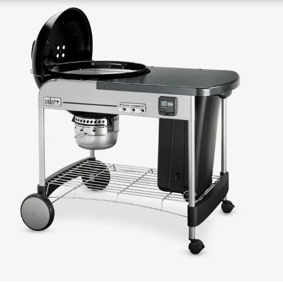 Weber Performer Premium Outdoor Charcoal Grill 57cm BBQ Gills Trolley ...