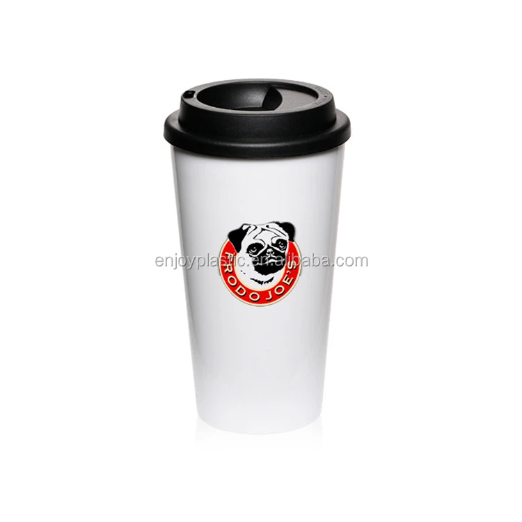 2 Go Custom Reusable Plastic Travel Cup Coffee Mug for Hot and Cold ...