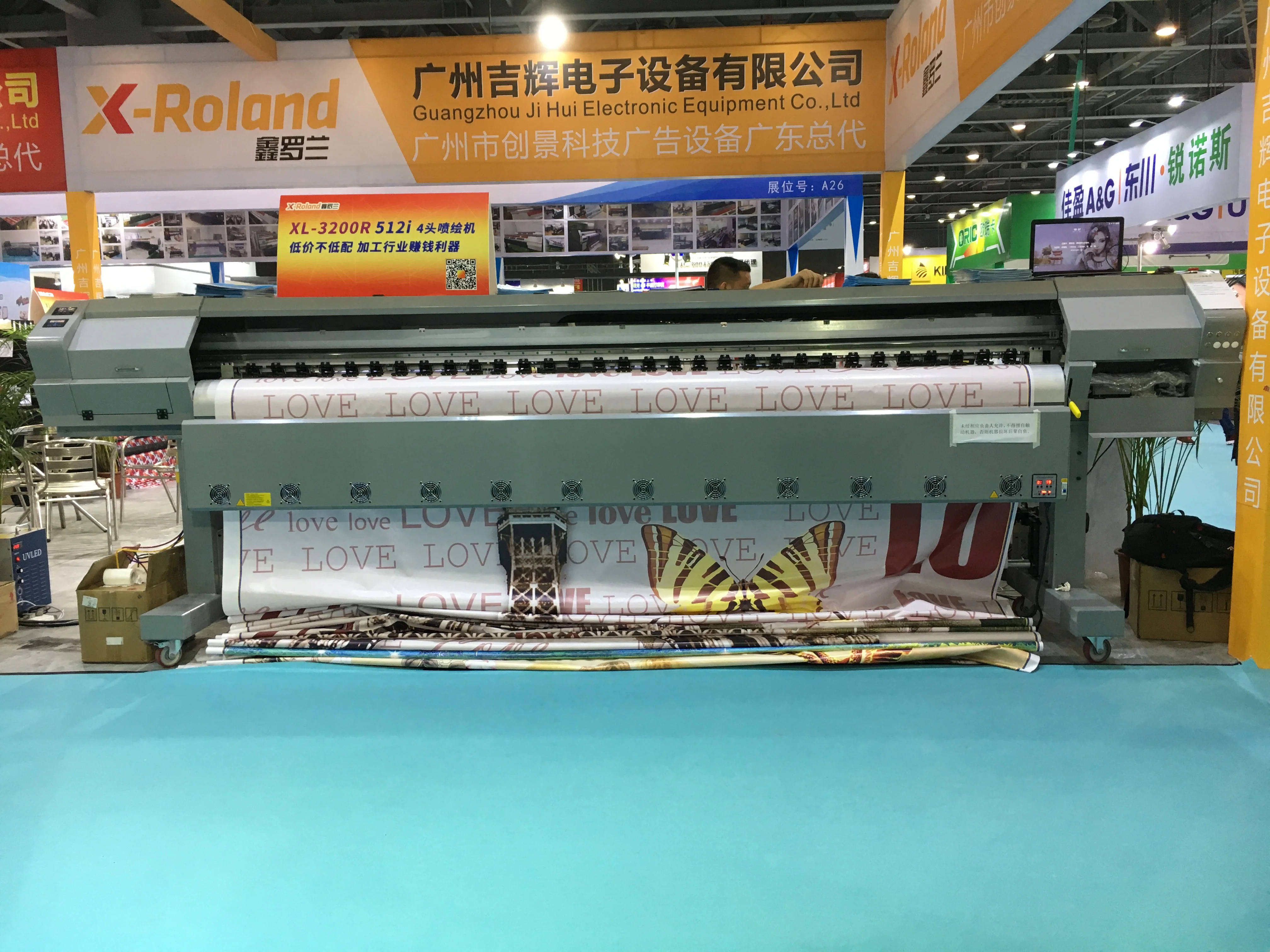 10ft Outdoor Solvent Digital Printing Machine Large Format For Banner ...