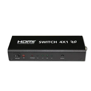Remote Control Hdmi Digital Switcher Mixer 4x1 Support 3d,1080p With ...