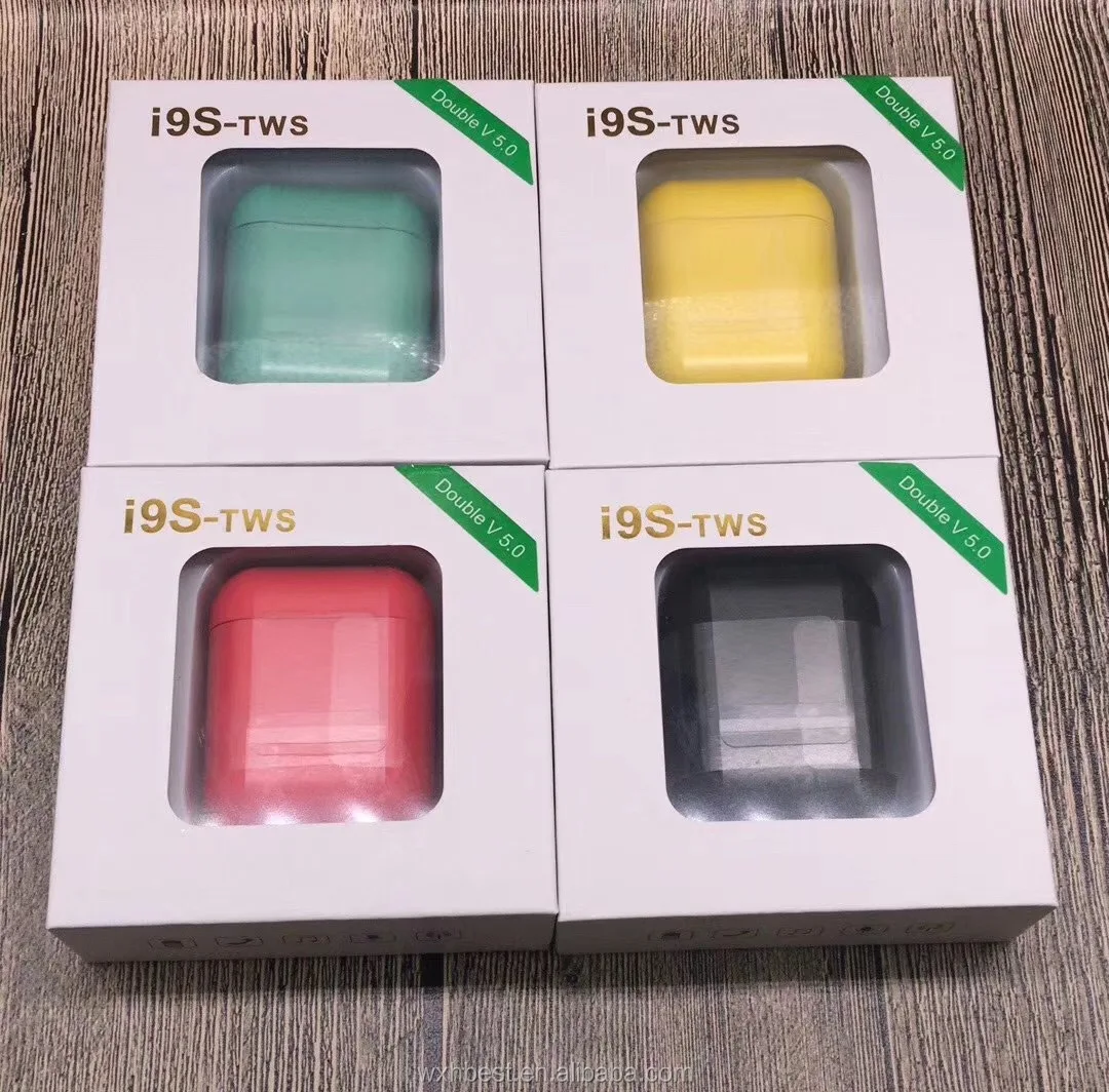 New Arrival Bt 5.0 Colorful I9s Wireless Earphone Sport Dual Headphone ...