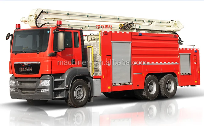 JP72 Water Tower Fire Fighting Vehicle - 150-250hp Diesel