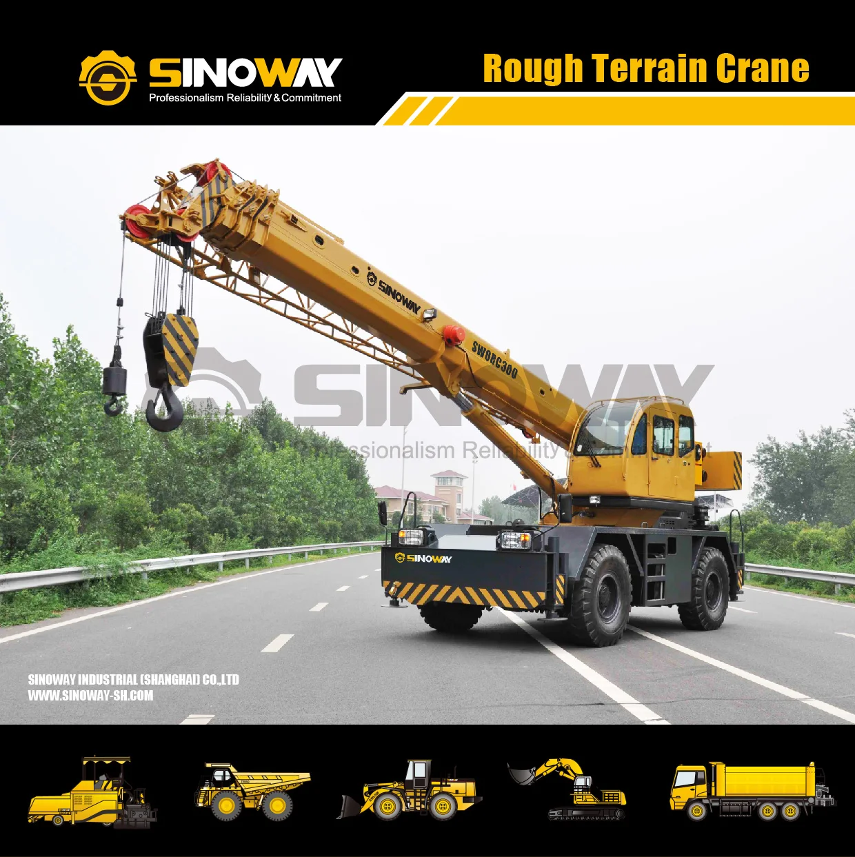 China Brand New 30 Ton Rt Crane Mobile Rough Terrain Crane With Good ...