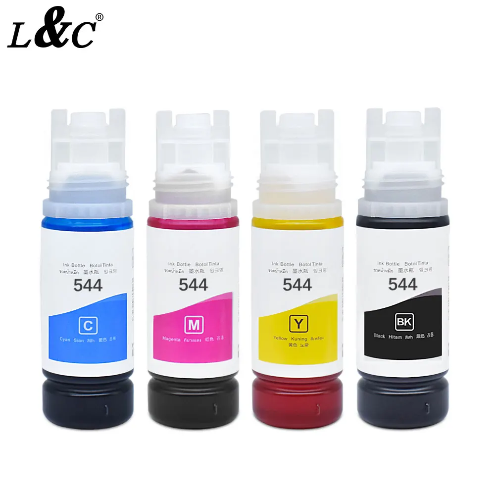 High Quality Dye Ink 544 T544 Premium Color Compatible Bottle Water ...