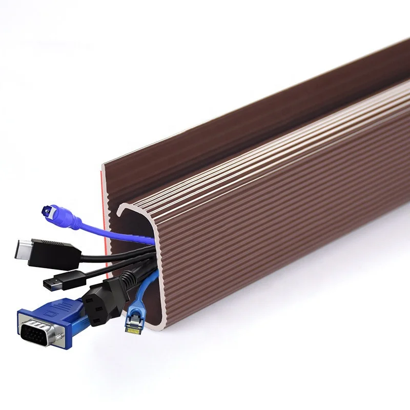 Modern PVC Cable Management Under Desk Self-Adhesive Cable Organizer ...