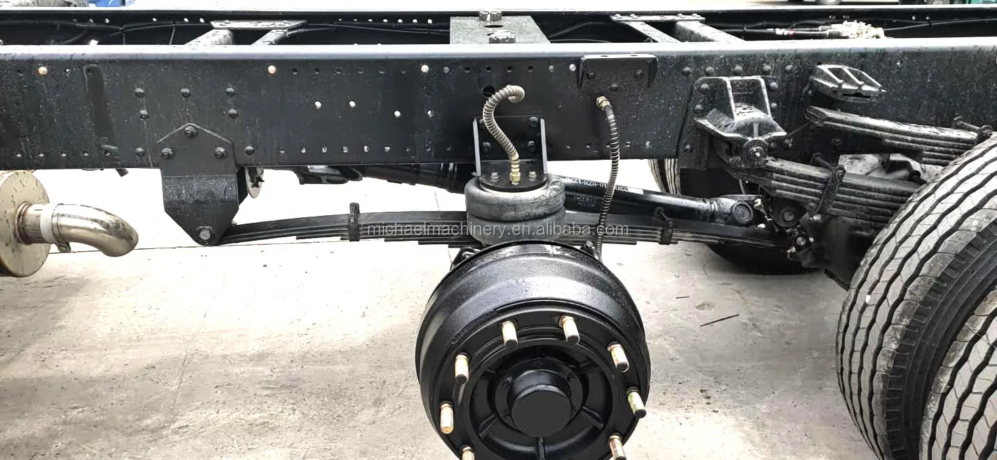 10 Ton Axle Capacity 6x2 Semi Truck Air Bag Suspension Lift Axle For ...