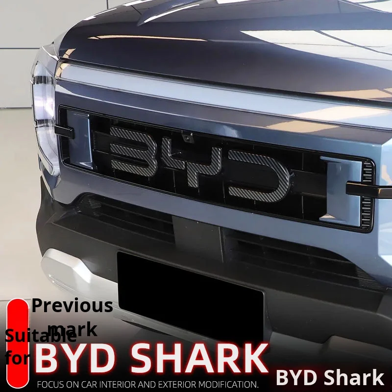 Luxury BYD SHARK6 Front Grille Emblem Decoration Sticker Front Rear ...