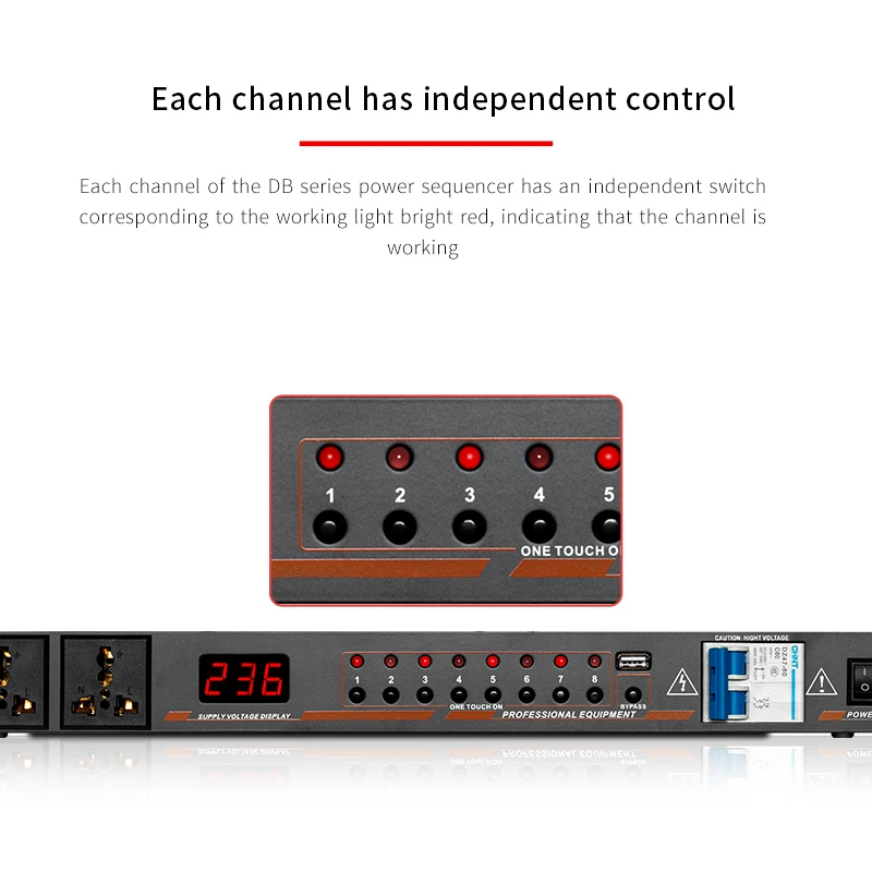 Gooermi Rx108d 30a Audio Power Regulator 8-channel Power Management Sequencer With Independent ...