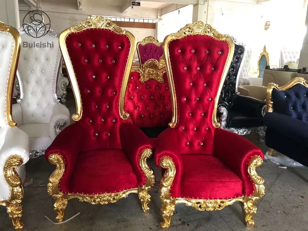 Red Queen Throne Chair Baroque Throne Chair Queen High Back In Red ...