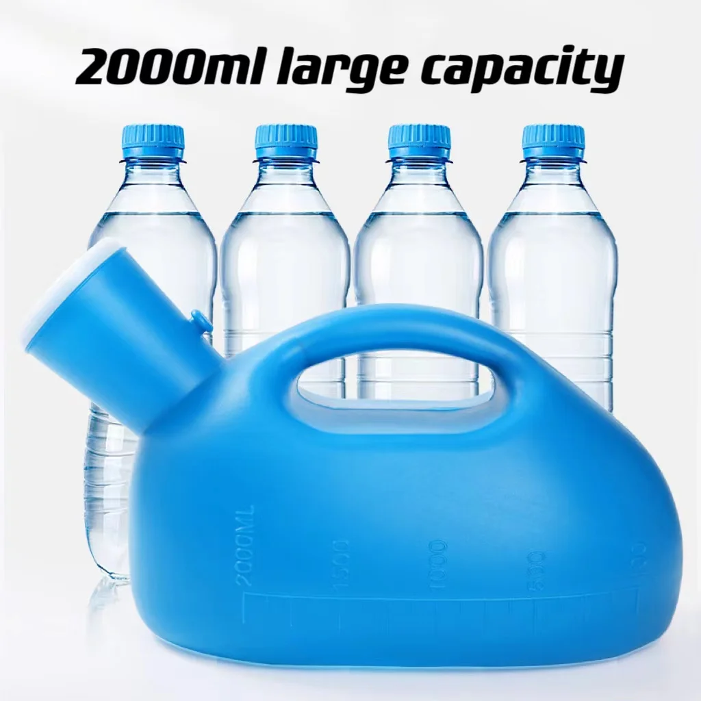 2000 Ml Male Portable Pe Urinal Pee Bottles Home Urinal Potty For Men ...