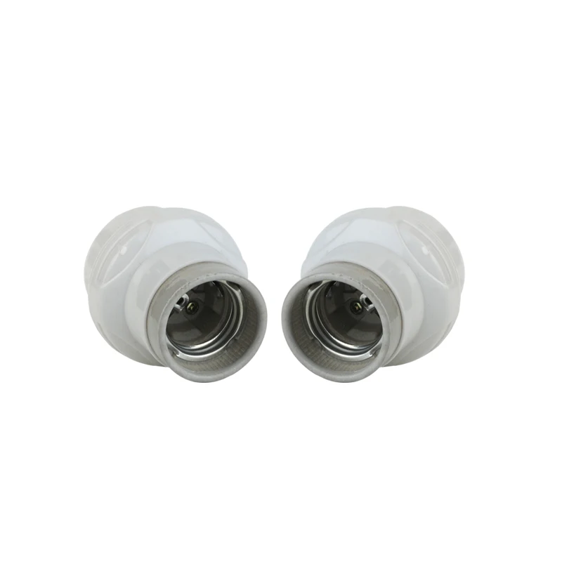 Round White E27 Bulb Holder Lamp Socket Ceramic Lamp Bulb Socket Lamp ...