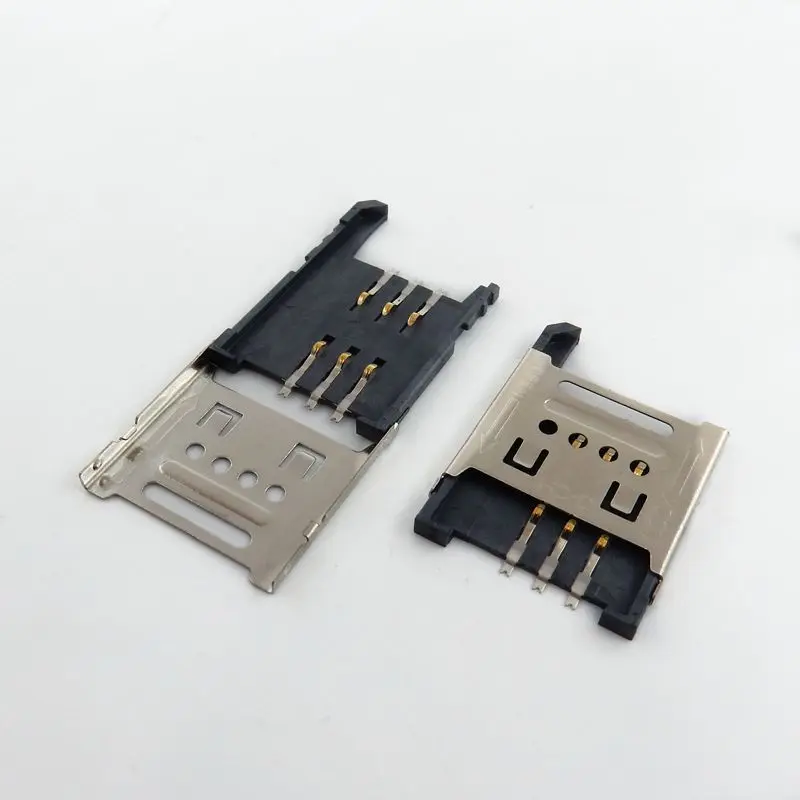 Micro Sim Card Socket Connector 6pin Clamshell Sim Card Holder - Buy ...