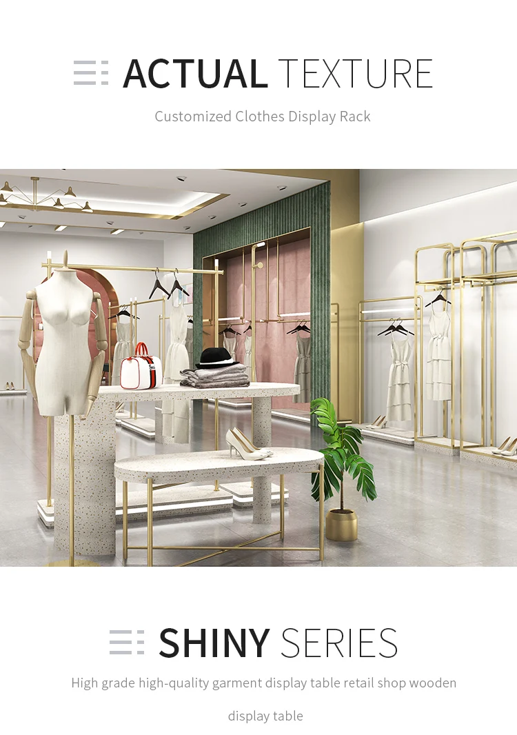 Fashion Design Led Light Front Facing Side Facing Clothing Display ...