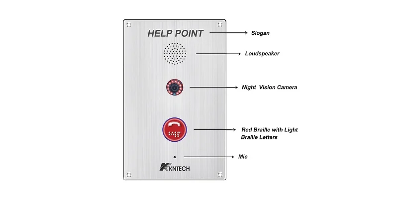 Help Point Intercom Ktech Knzd20 Wall Amounted Intercom Voip Version ...