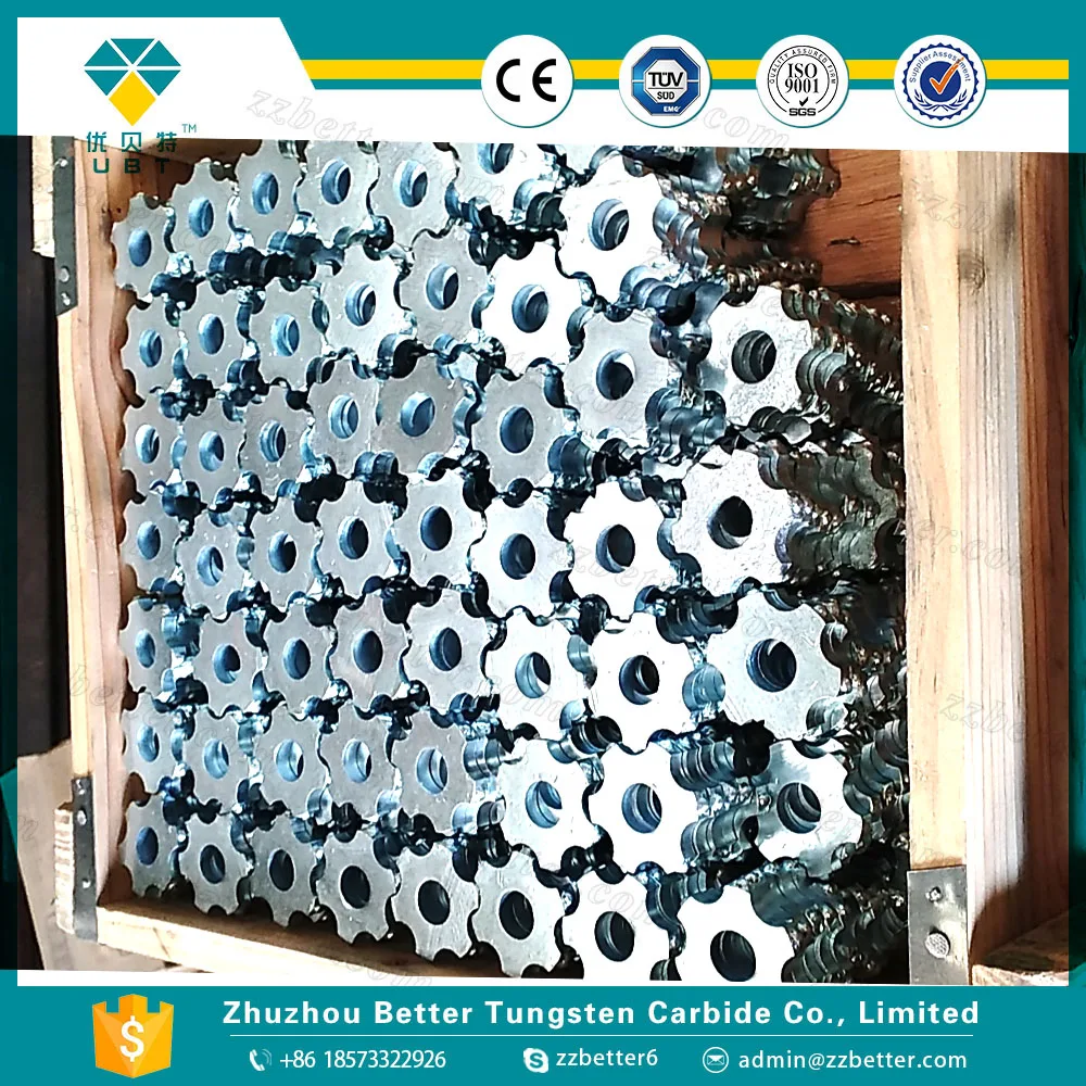 6 Point Concrete Scarifier Machine Cutter Tungsten Carbide Tipped ...