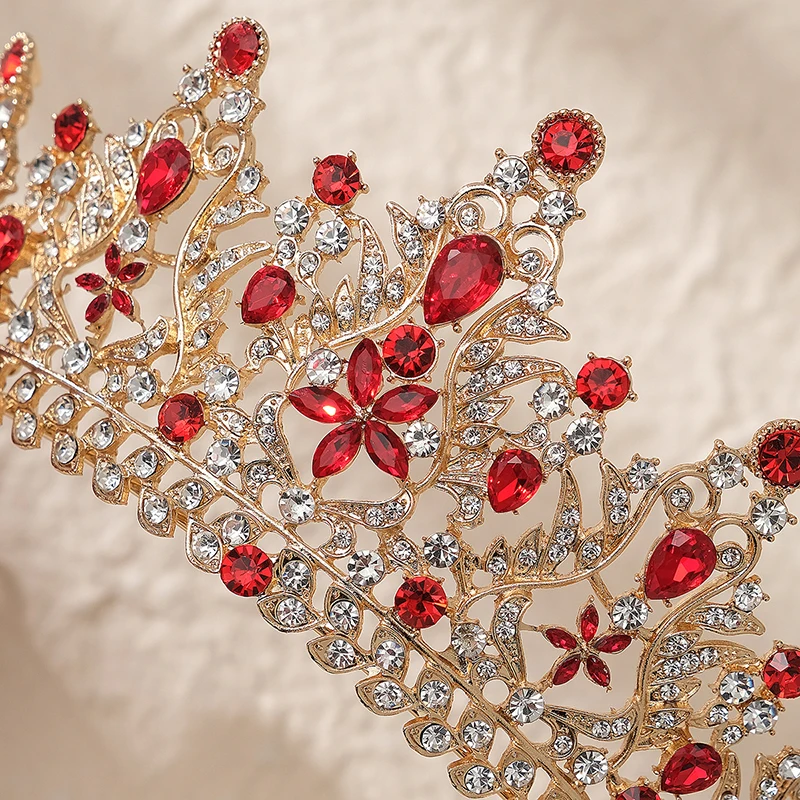 Euro-american Style Beauty Pageant Crowns Diamond Bridal Head Pieces ...