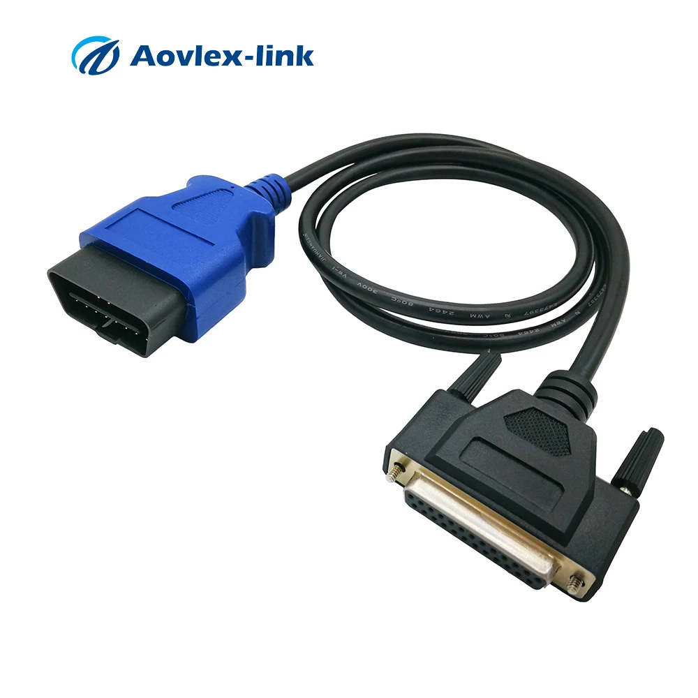 Customized Obd Cable 12v Obd Connector Male To Db 25pin Female Cables ...