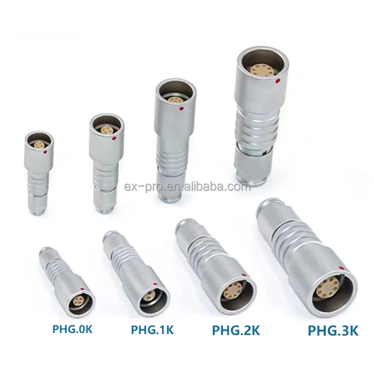 K Series Ip68 Connector 2k Floating Waterproof Socket Phg.2k.308 Push Pull Circular 2-32 Pin ...