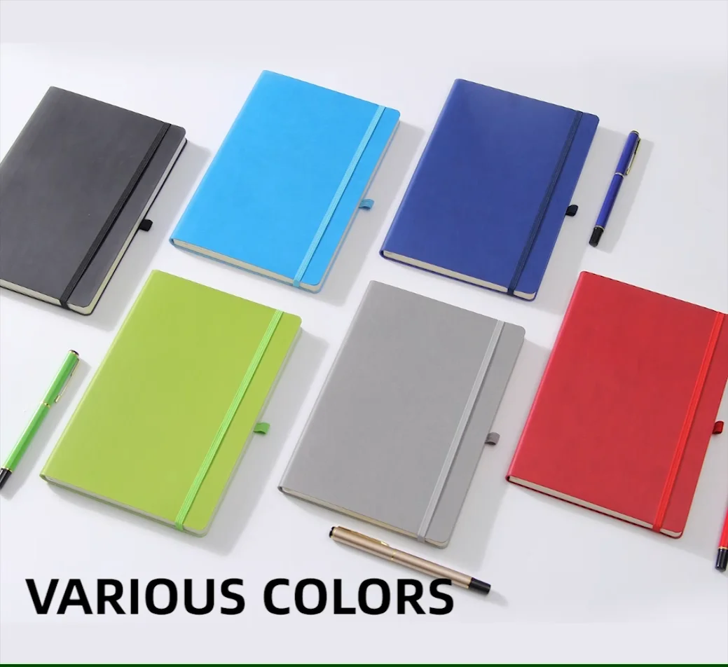 Custom Printing A4 A5 Soft Cover Pu Leather Journals Dotted Blank Paper ...