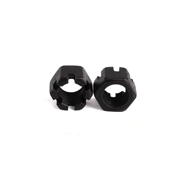 Castle Nut M8 M3 M10 M12 Hex Slotted Round Flange M4 M5 M6 Nuts Din935 ...