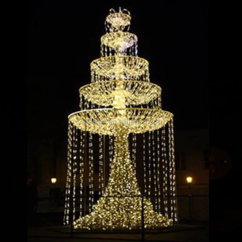 Outdoor 3D LED Waterfall Fountain Christmas Lights