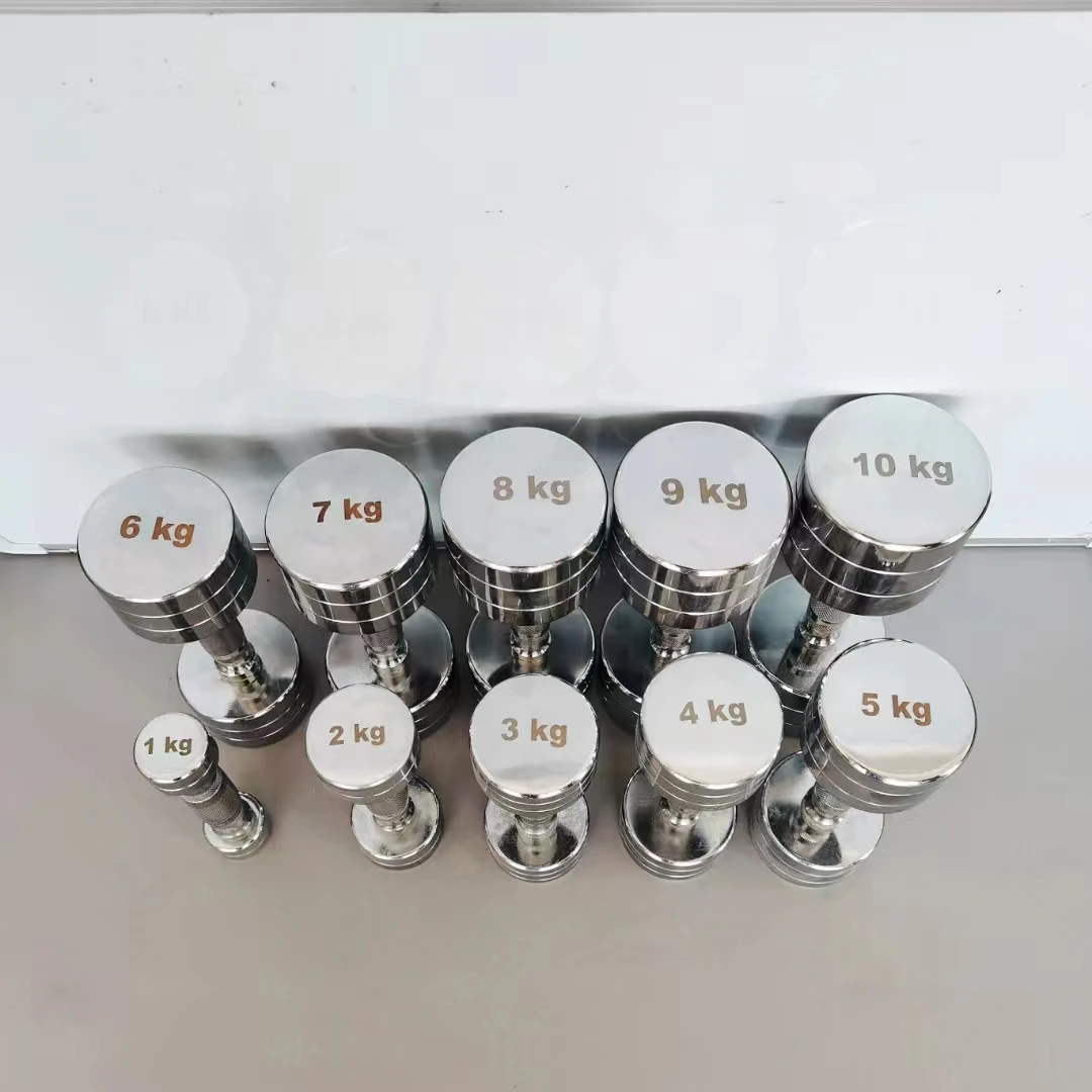 Top Grade Galvanized Pure Steel Dumbbells Stainless Steel Dumbbell ...