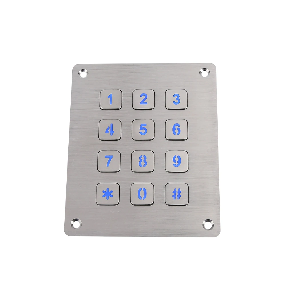 Waterproof Top Mounted Type Digital Door Backliting Keypad For ...
