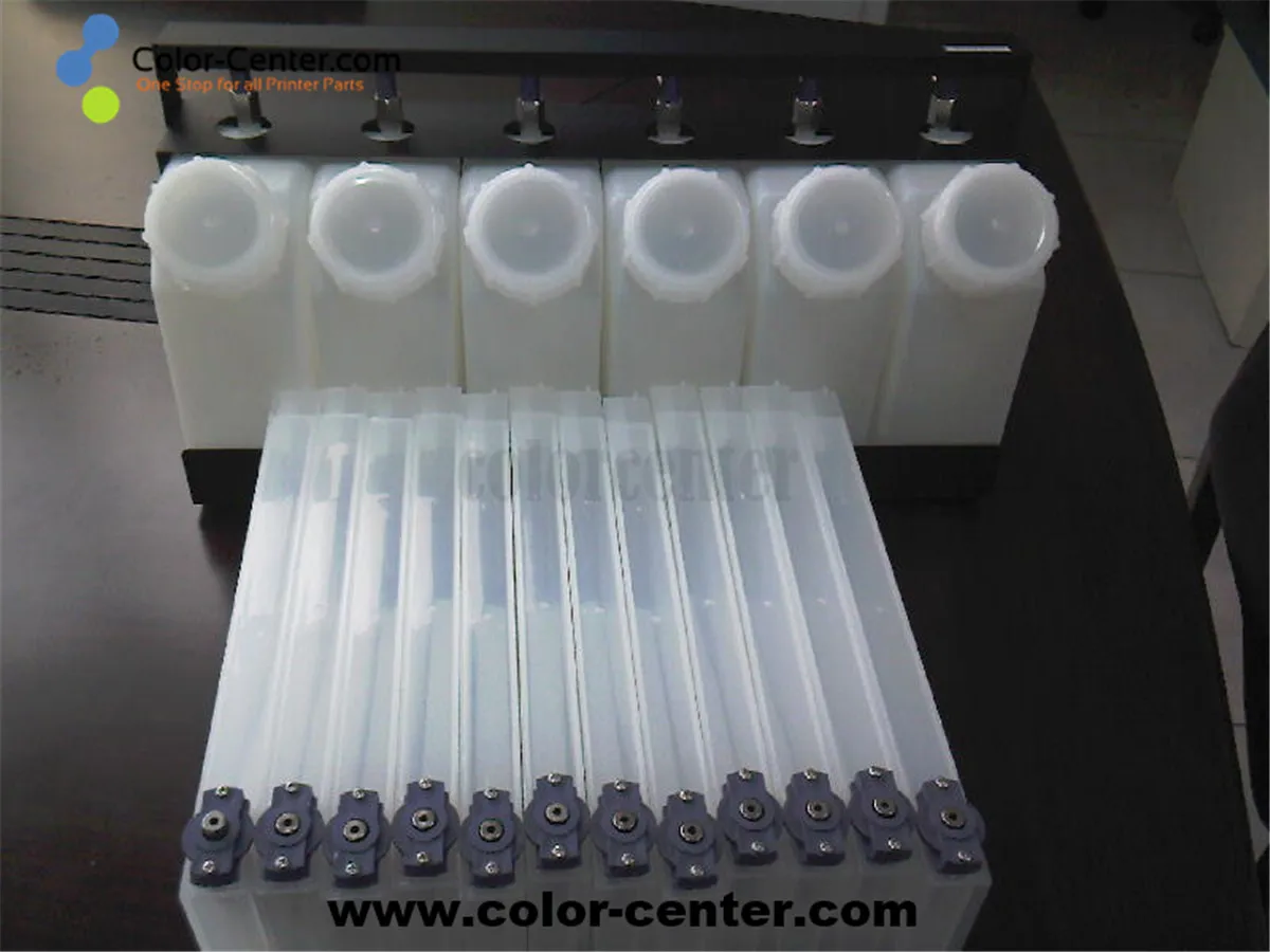 Roland Xj-640 Ciss Continuous Bulk Ink System 6x12 Cmyklclm Refill Ink ...