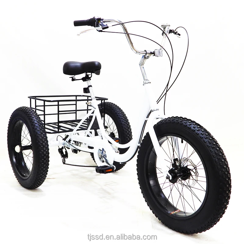 Lufeiya Adult Fat Tire Tricycle - 7-Speed Pedal Bicycle
