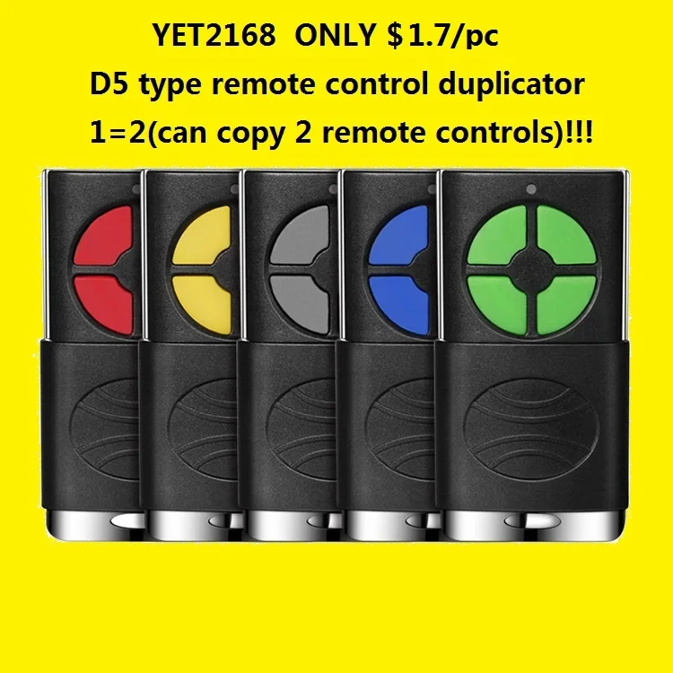 Yet2168 4 Button 433.92 Rolling Code Compatible Hcs 301 Gate Remote Control For Garage Key Fob ...