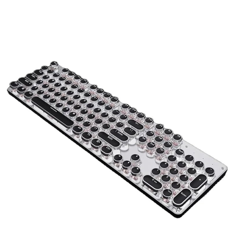 Forerunner Steampunk Wired Mechanical Keyboard Wire Full Key Rollover ...