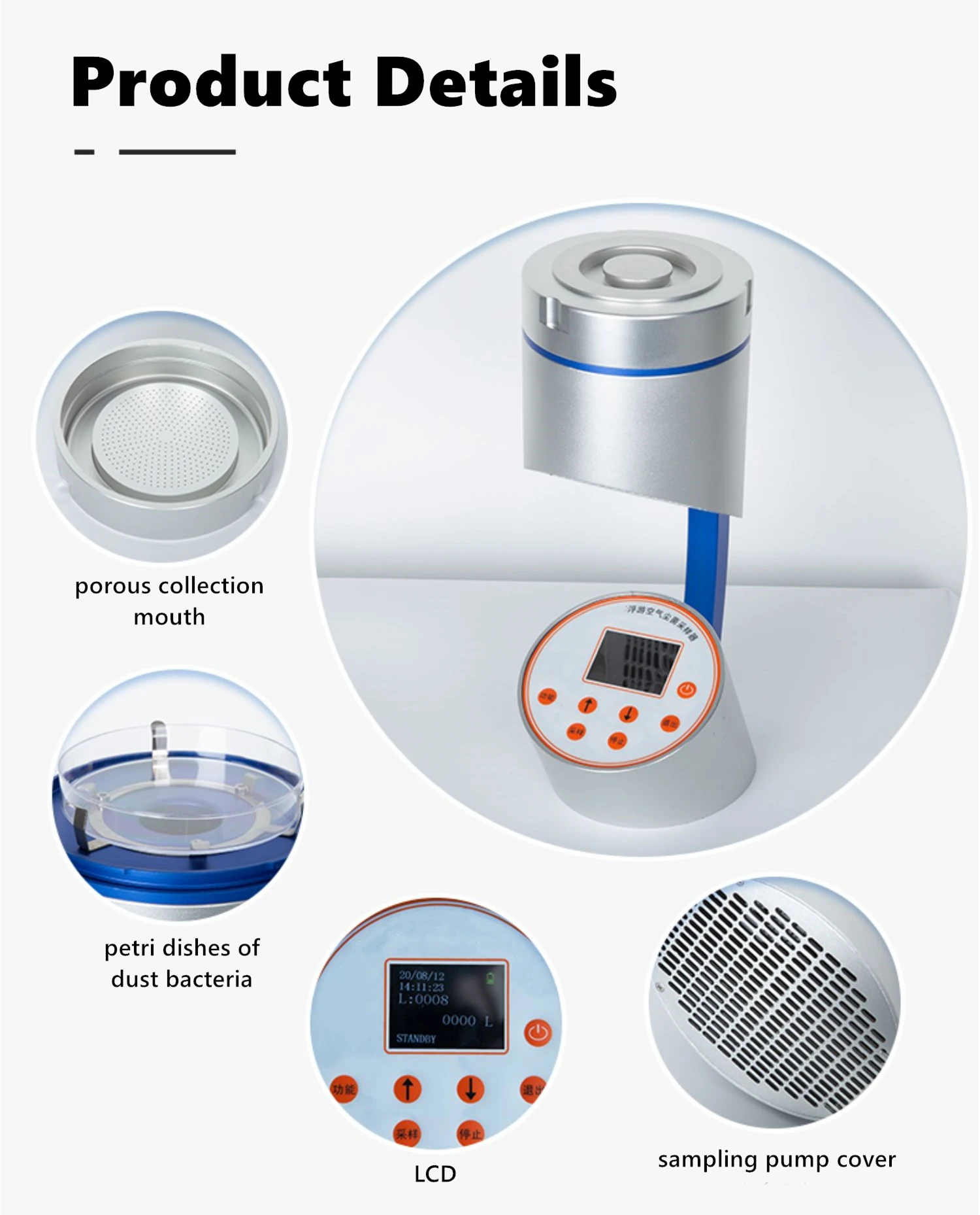 100l/min Biological Air Sampler - Reliable Microbiology Tool