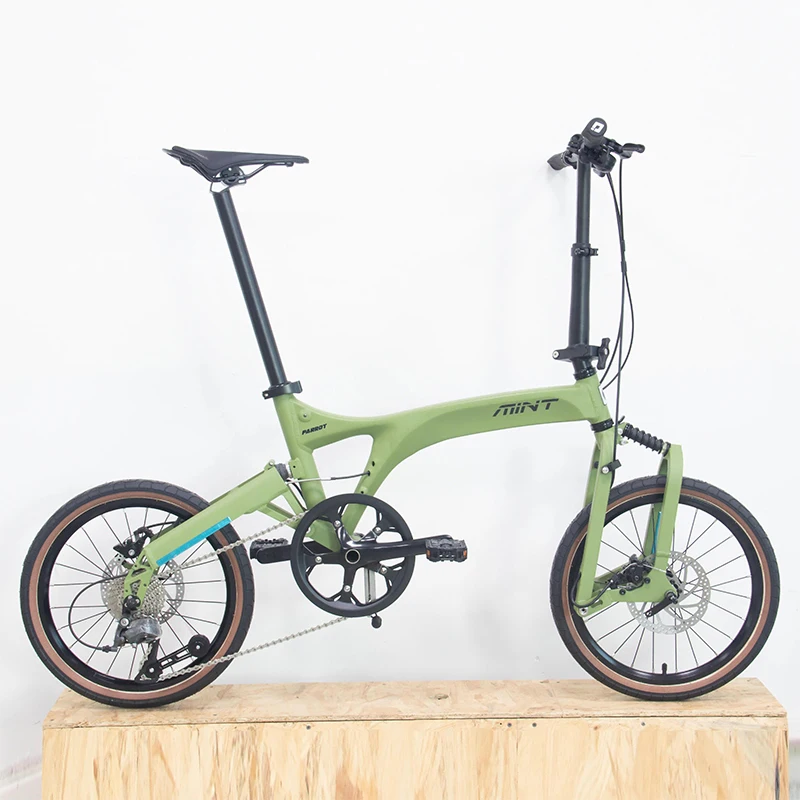 MINT Folding Bicycle - 18-Inch Disc Brake Parrot Mini Bike
