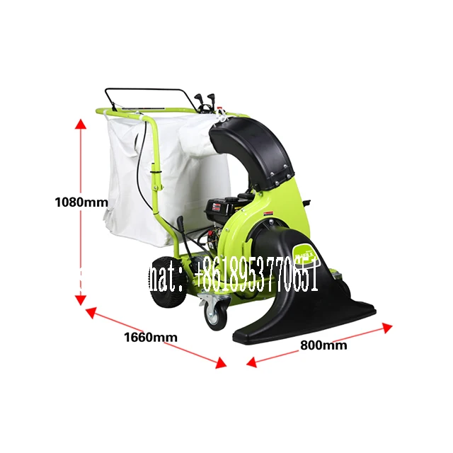 Hand Push Leaf Suction Machine Dry Leaves Wet Leaves Broken Branches ...