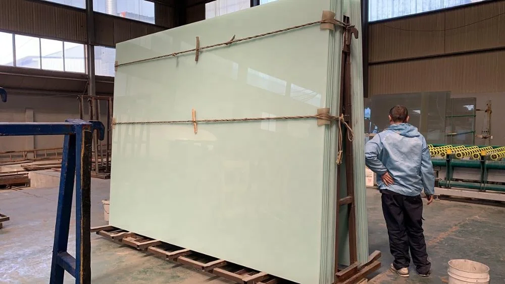 Jumbo Size Colored Triple Curved Low E Sunergy clear Tempered Floor ...